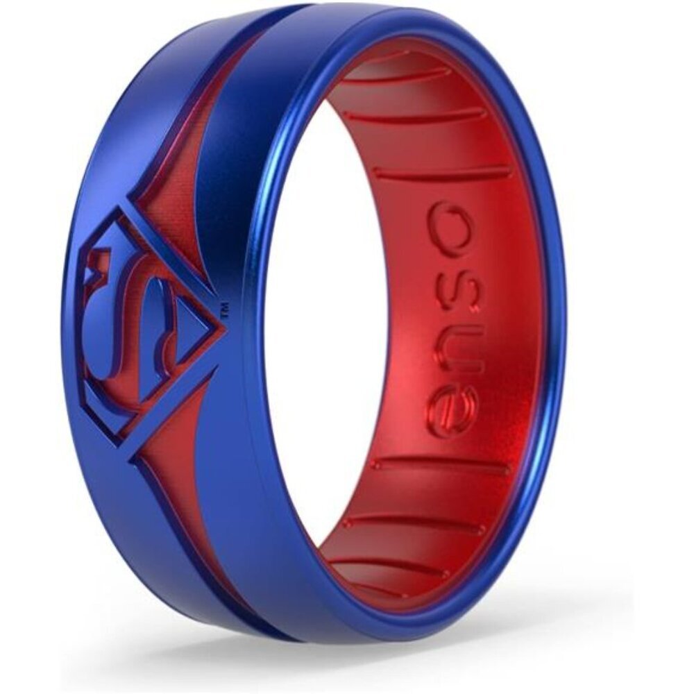Dc Comics Collection - Etched Silicone Ring - Superman - Gem
